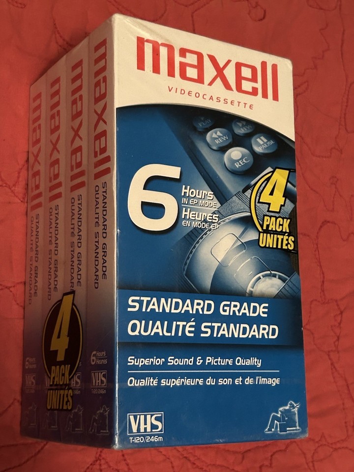 4 Sealed VHS Maxwell Brand | eBay