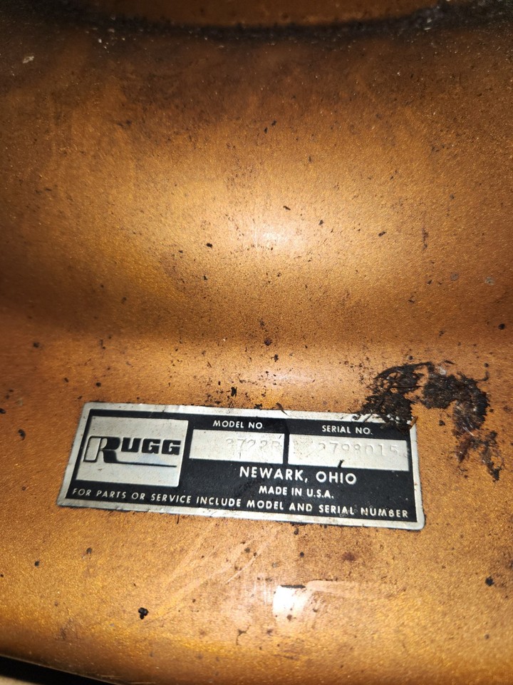 Rare Rugg Vintage Mower Gold Great Shape Lawn Boy Briggs Stratton Man ...