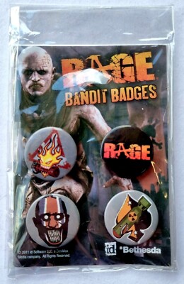 Rage: Bandit Badges | Promotional Promo Collector's Pins | eBay Australia