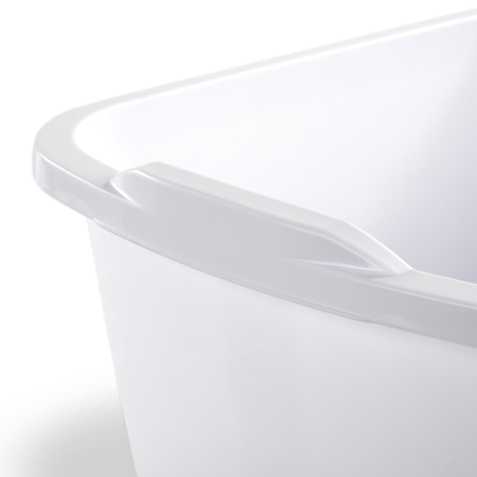 (2 pack) 18 Qt. Dishpan, Multi-Purpose Plastic Wash Tub, Kitchen, Sink ...