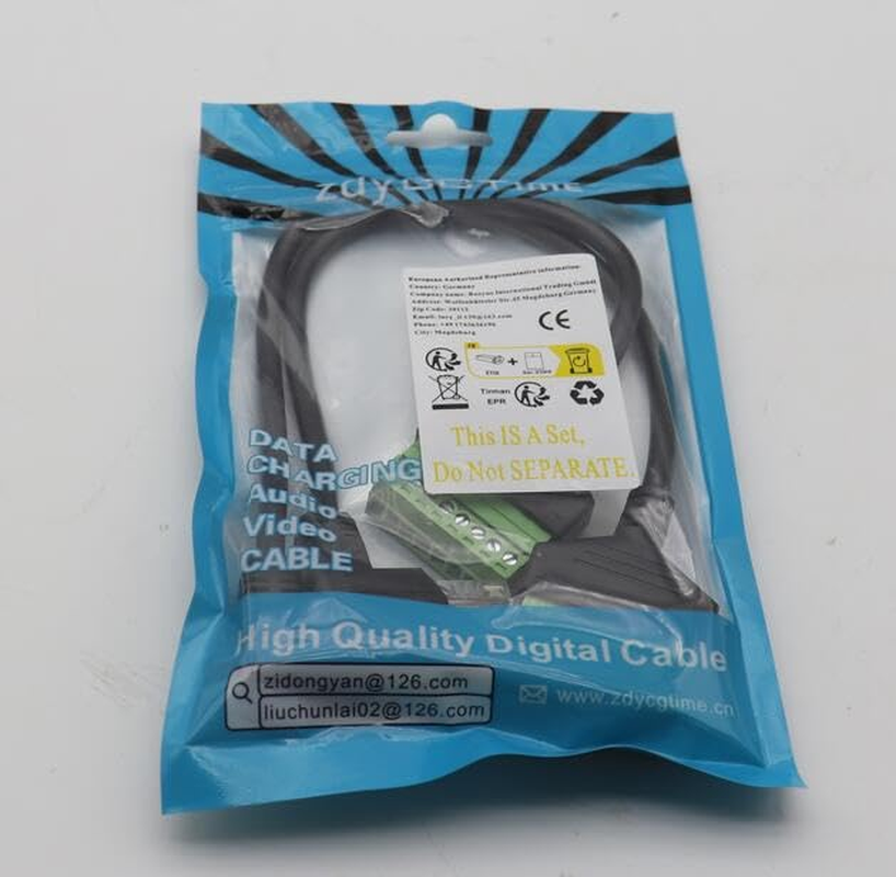 RJ45 Screw Terminal Adapter Cable,90 Degree (Up Bend) RJ45 Male to 8 ...