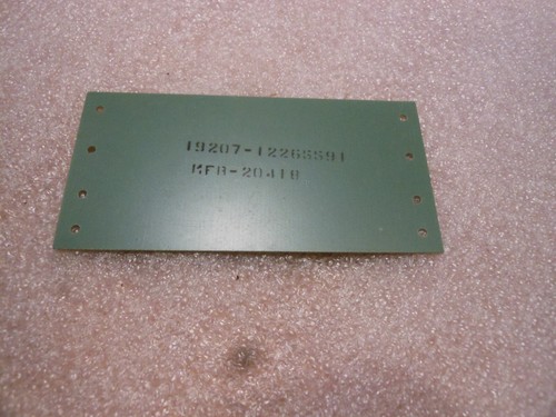 DRS SPACER PLATE PART # 12265591 NSN: 5365-01-075-7935 | eBay