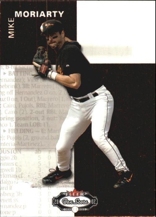 2002 Fleer Box Score - Rising Stars Mike Moriarty #176 1st Edition /100 ...