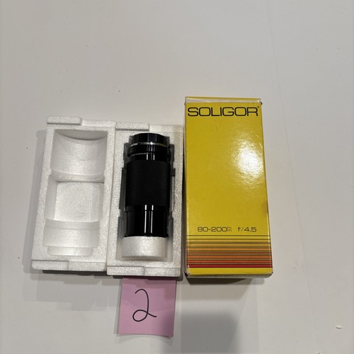 Soligor 80-200mm F4.5 MC Zoom Macro C/D Auto Lens-In Box W/ Lens ...