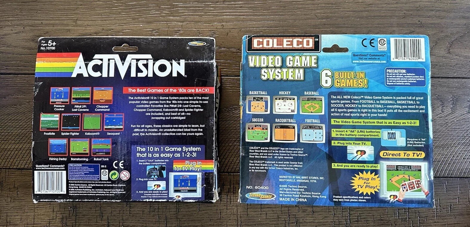 Lot Of 2 Plug N Play Video Games -Activision 10 In 1 Game System & Coleco 6 In 1 | eBay