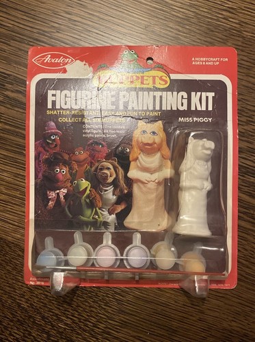 RARE 1977 Avalon The Muppet Show MISS PIGGY PAINTING KIT Figure Henson ...
