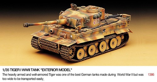 Academy 13264 Germany Heavy Tank Tiger 1 Early Production 1/35 Scale ...