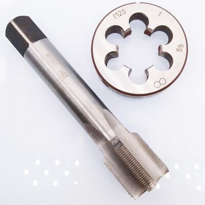 Tap & Die Set HSS M25 x 1mm Tap & M25 x 1mm Die Metric Thread Right ...