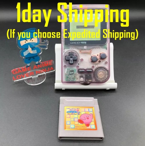 Nintendo Game Boy Gameboy Pocket Clear Purple MGB-001 Console Working ...