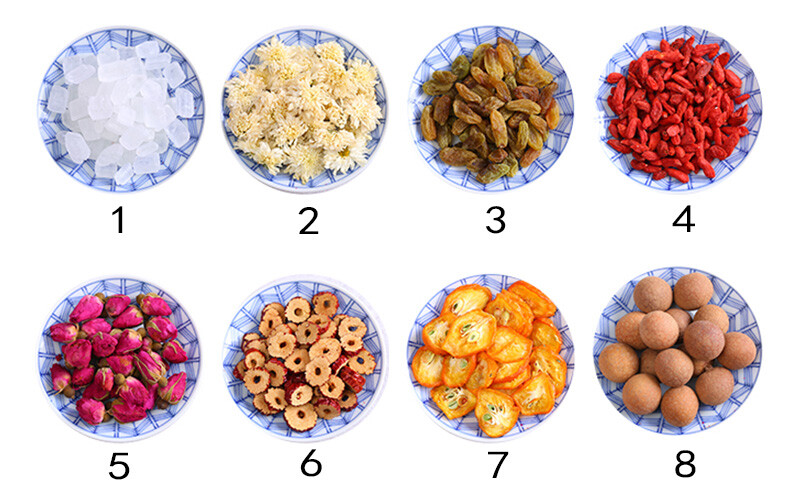 15 Pcs Natural Babao Tea Includes Longan Rose Jujube Herbal Tea Beauty ...