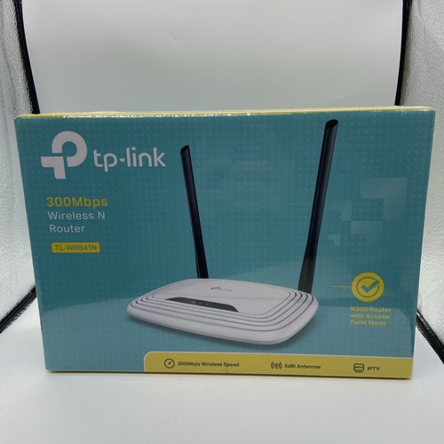 TP-Link TL-WR841N 2.4GHz N300 300Mbps Wireless WiFi Router / AP / Range ...