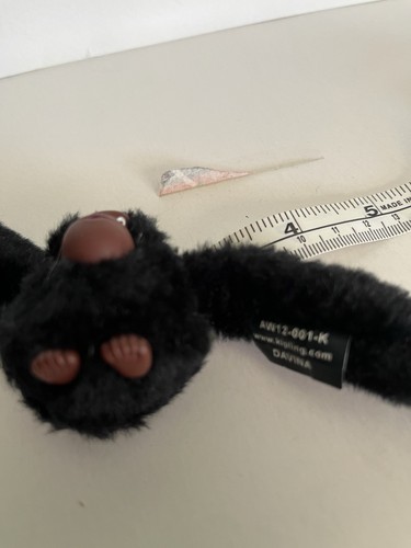 Kipling Keychain Davina Black Furry Gorilla Monkey Thumbsucking Key ...