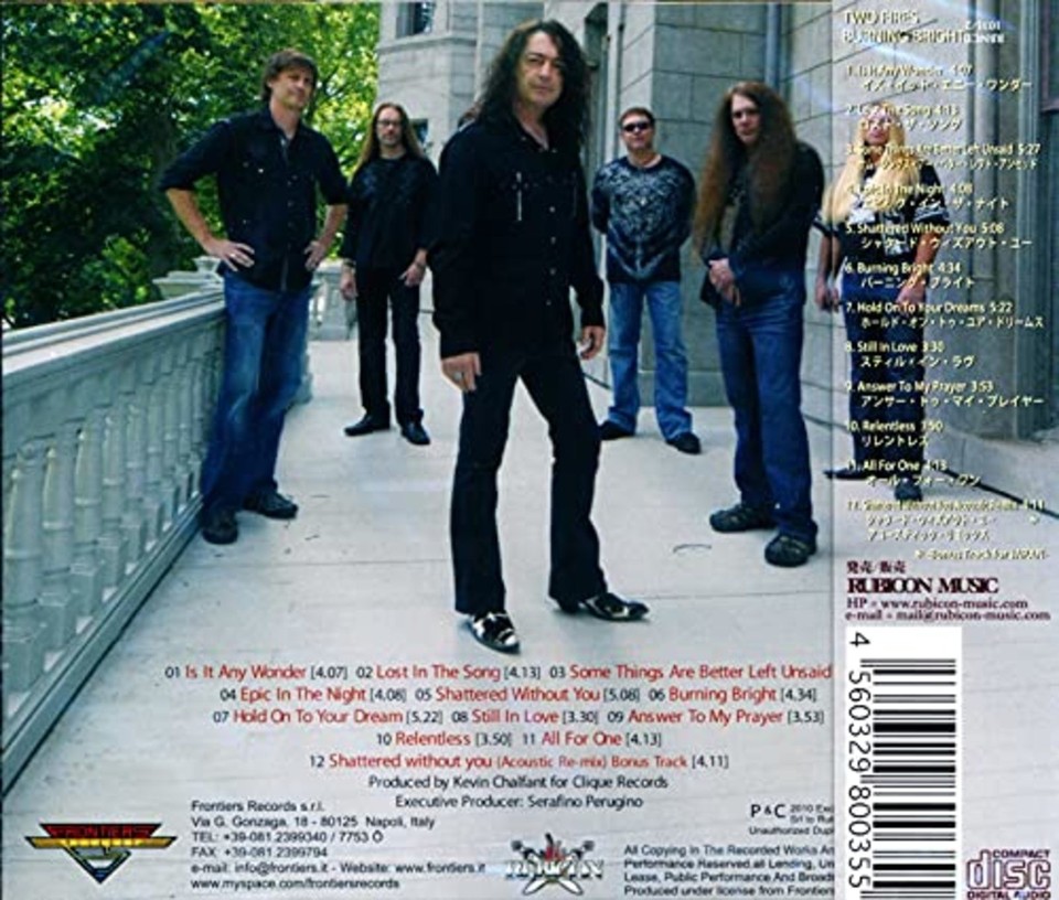 TWO FIRES Burning Bright CD Free Shipping with Tracking number New from ...