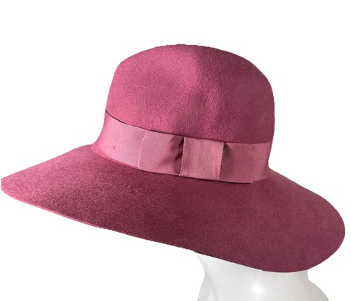 Conner Handmade Hats Mauve Pink Alison Australian Wool Womans Floppy ...