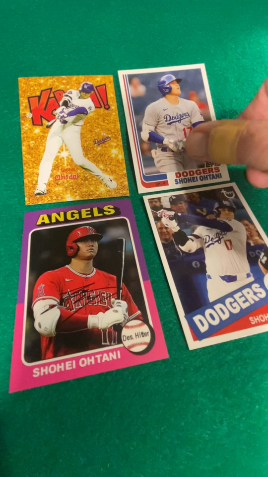 Lot of 4 2025 DDK Design Shohei Ohtani Cards Los Angeles Dodgers | eBay