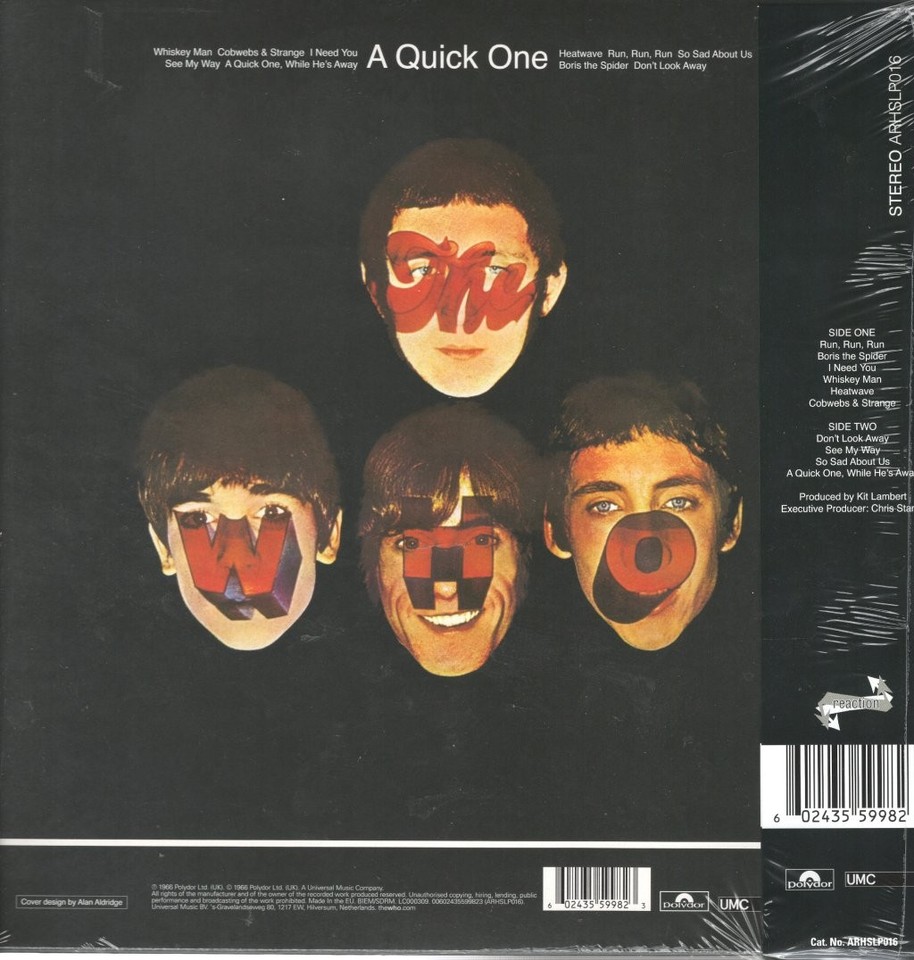 Who A Quick One (Half Speed Master) LP vinyl Europe Polydor 2022 Half ...