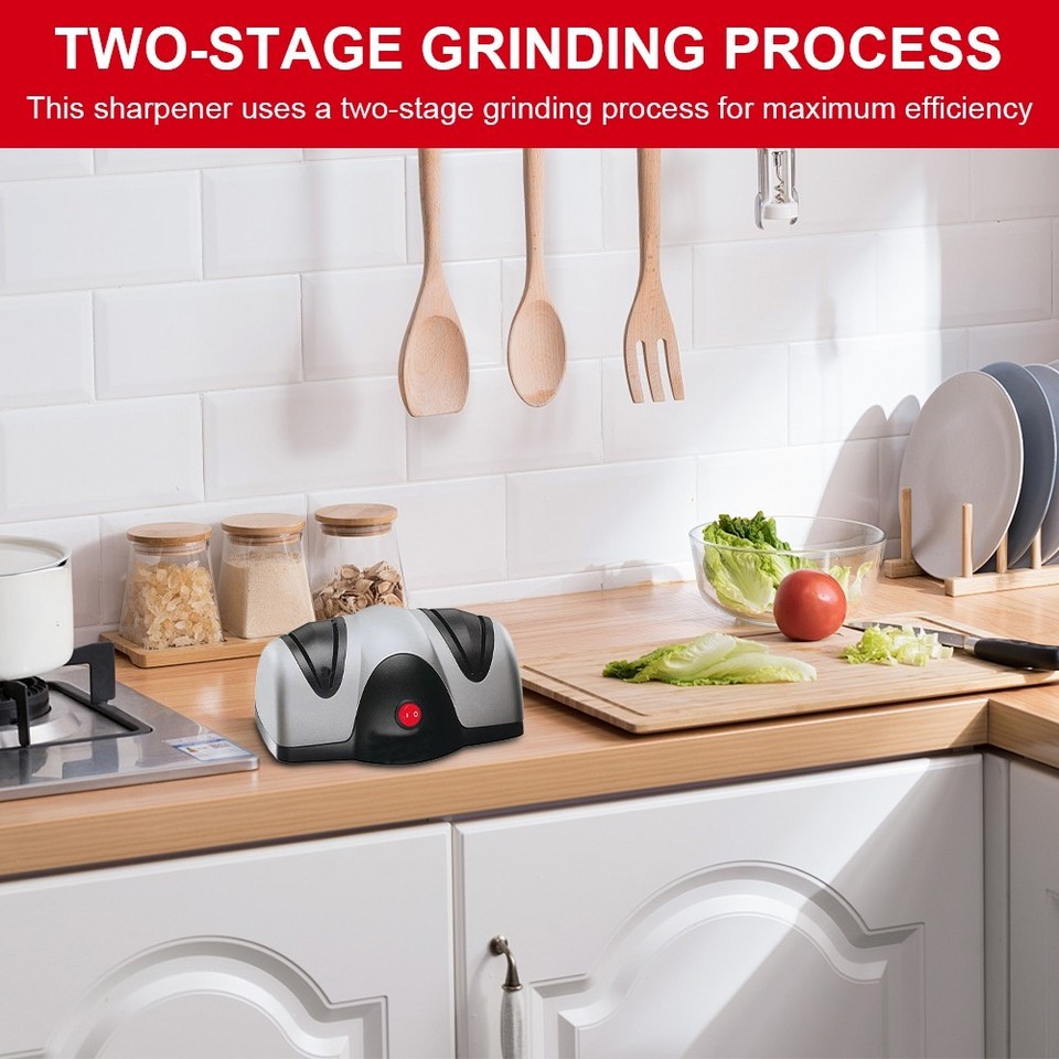Professional Electric Knife Scissor Sharpener Honer Two Stage ...