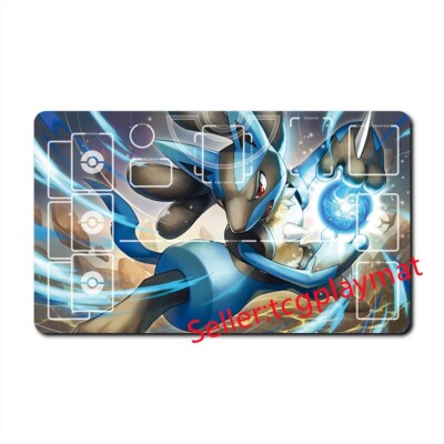 Lucario Pokemon Playmat TCG Card Game Play Mat Gaming Desk Mat Mouse Pad _o118 | eBay