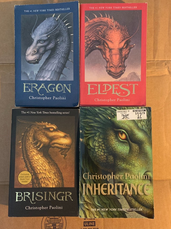 Inheritance Cycle complete set 1-4: Eragon Eldest Brisingr PB lot ...