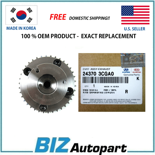 GENUINE ! CVVT EXHAUST FOR 12-19 HYUNDAI 14-19 KIA 3.3L 3.8L OE# 24370 ...