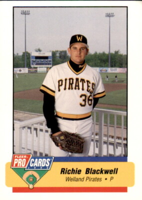 1994 Welland Pirates Fleer/ProCards #3483 Richie Blackwell Whiteville ...