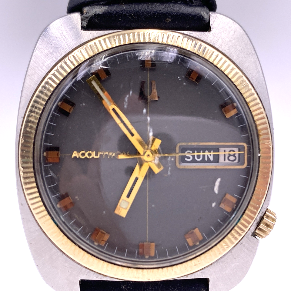 Bulova N2 Cal.2182 Accutron Day Date Wrist Watch. Lot.256 | eBay