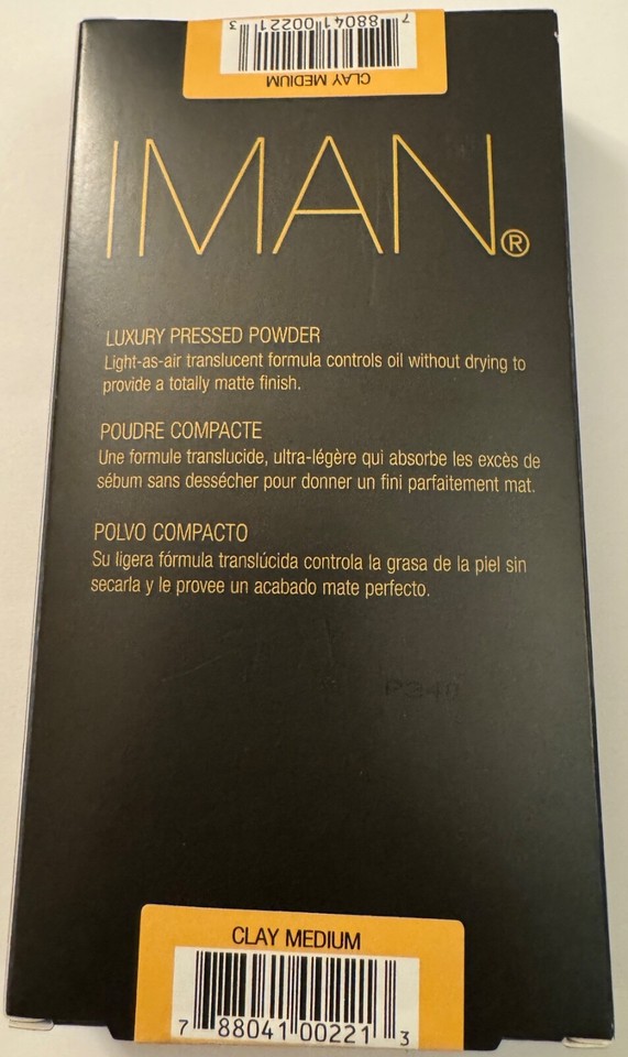 IMAN Cosmetics Luxury Pressed Powder Shade Clay Medium .35 Oz | eBay