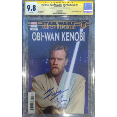 Star Wars: Age of Republic - Obi-Wan #1__CGC 9.8 SS__Signed by Ewan McGregor | eBay