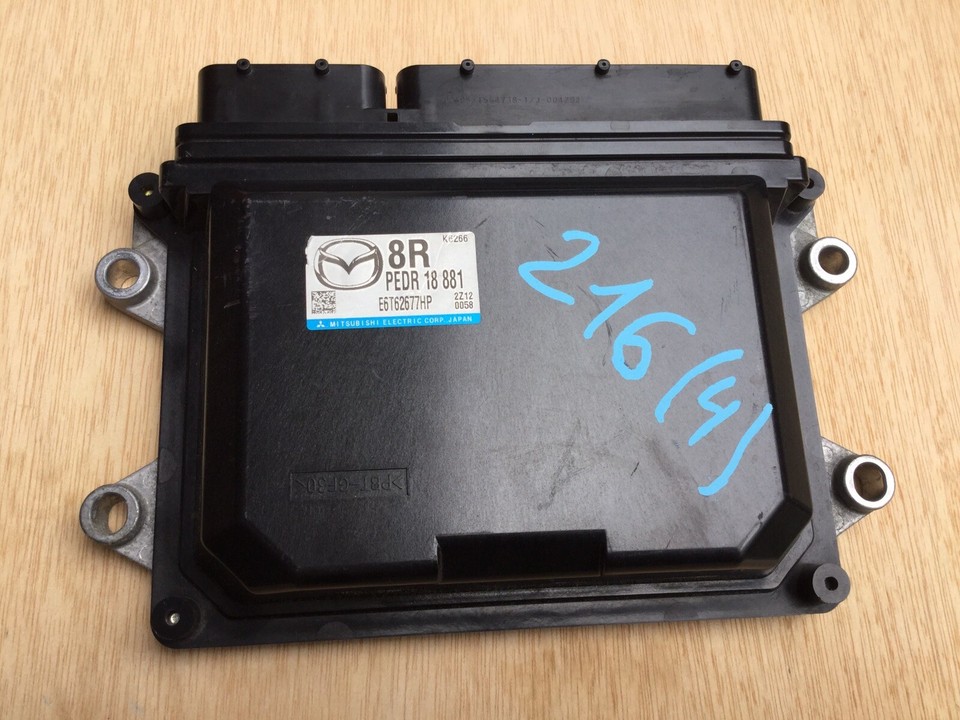 2013 MAZDA3 Computer Brain Engine Control ECU ECM EBX Module PEDR 18 ...