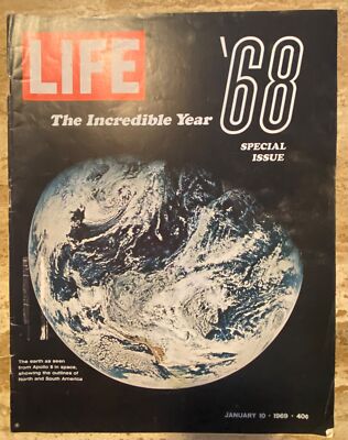 Life Magazine 1968 Special Issue "The Incredible Year" Earth Apollo ...