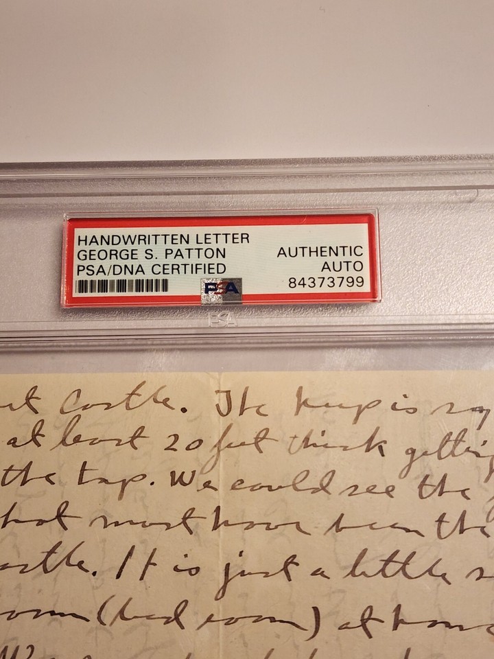 George Patton Autograph Letter PSA DNA Signed Auto WW2 Military General ...