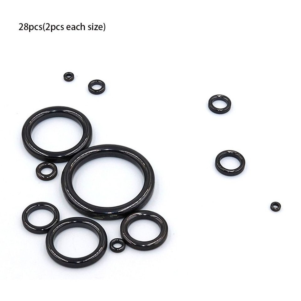 28pcs Ceramic Fishing Line Guide O Ring Eye Ceramic Ring fishing | eBay