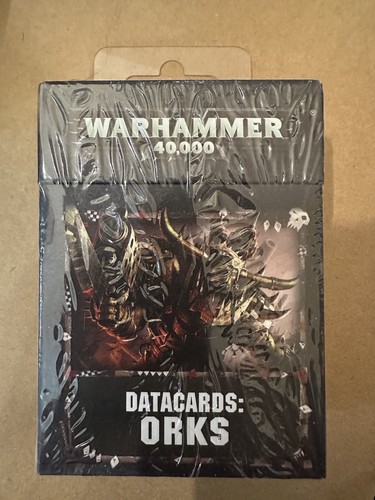 Warhammer 40K, Data Cards: Orks, set number 50-02-60 | eBay