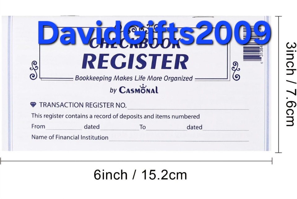 DELUXE 2026 BANK CHECKBOOK ACCOUNT REGISTER DEPOSIT DEBIT TRANSACTION ...