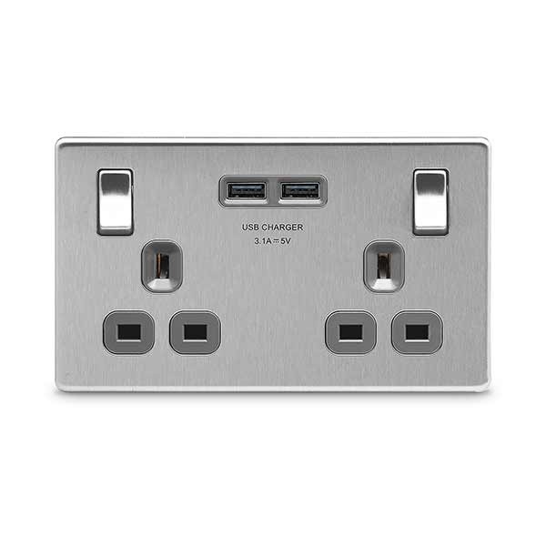 Switched Socket 2 Socket Double Pole | eBay