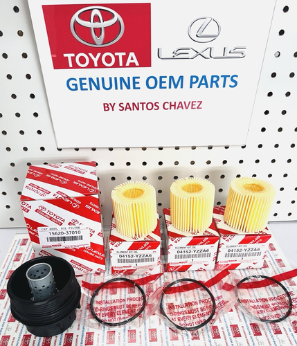 08-18Toyota/Lexus/Scion Oil Filter Housing Cap + X3 Oil Filter GENUINE ...
