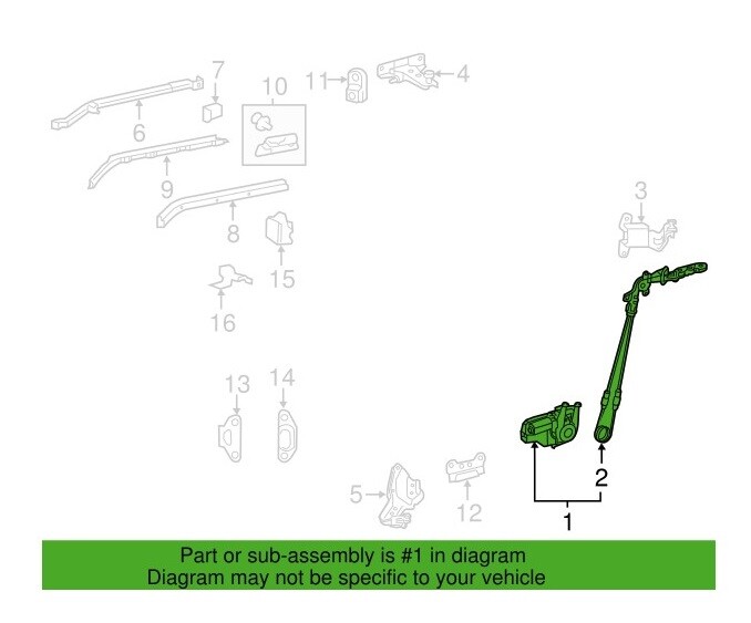 85006-08015 Toyota Motor Unit Slide 8500608015 Genuine OEM Part for ...