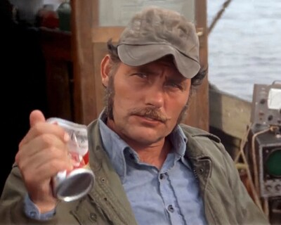 Captain Quint Crushes his Beer Can Jaws Movie Photo Print Poster Robert ...