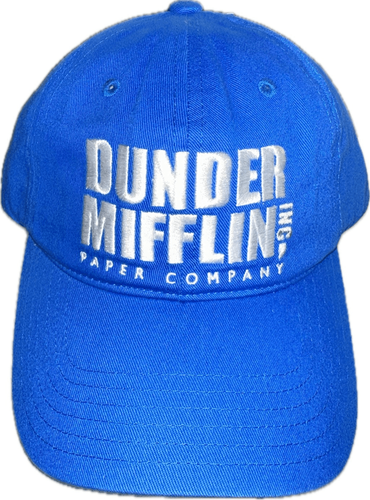 DUNDER MIFFLIN The Office blue Hat Cap tv show licensed Authentic NBC ...