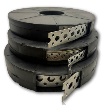 Galvanised Metal Band Steel Fixing Strap Builders 10 Meters Banding ...