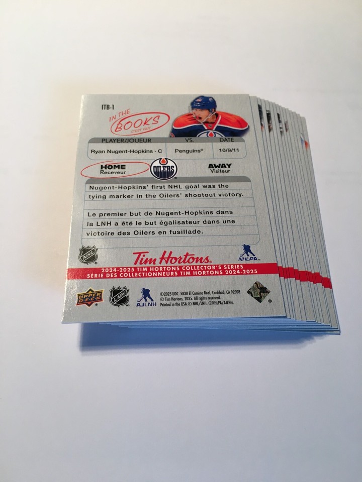 2024-25 Tim Hortons Retrospective Rookies - IN THE BOOKS Complete Set 1 ...