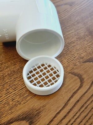 1-1/2" PVC Pipe Vent Screen, 1.90" OD, 1/4" Mesh, All Plastic for 1-1/2 ...