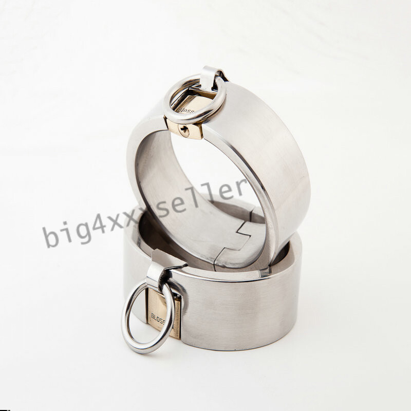 Stainless Steel Manacle Body Restraints Wrist Cuffs Shackle Handcuffs ...