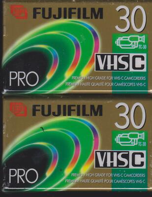 2 FUJI PHG TC-30 VIDEOCASSETTES TAPES BRAND NEW FACTORY SEALED | eBay
