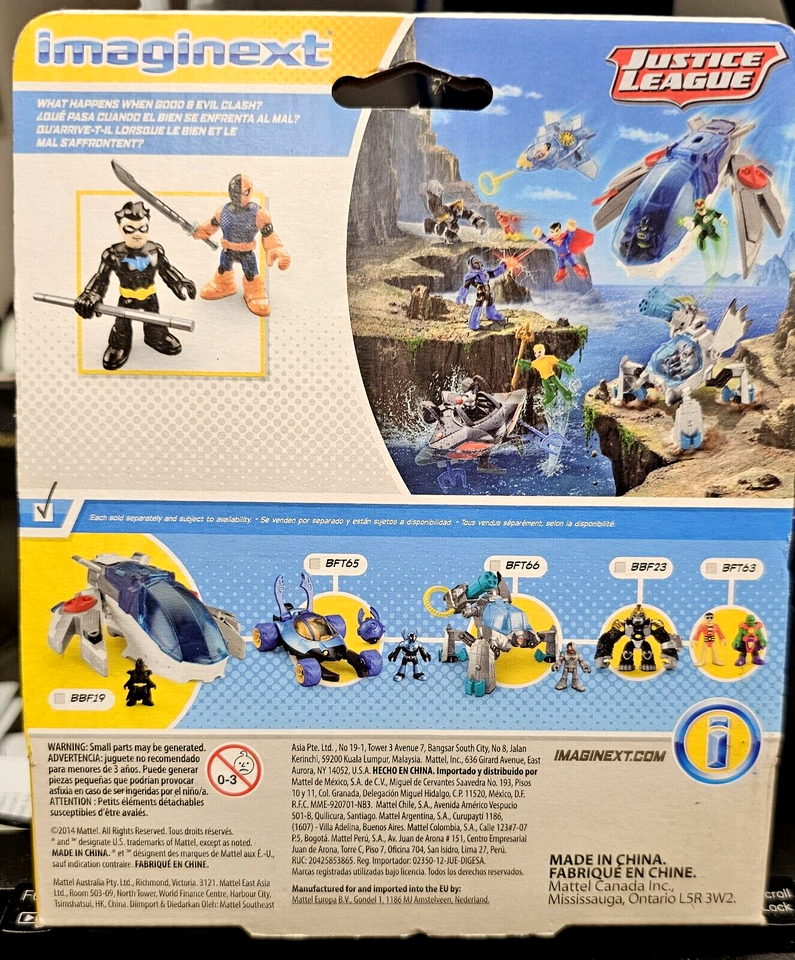 Imaginext DC Super Friends Justice League Slade Nightwing Deathstroke ...