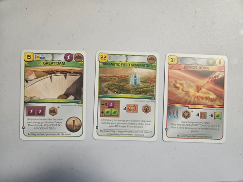 Teraforming Mars Big Box Promotion Cards: Deimos Down, Great Dam ...