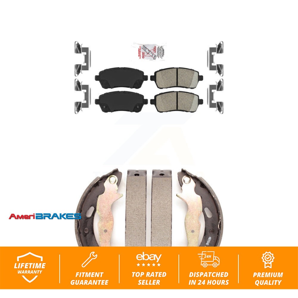 Front Rear Ceramic Disc Brake Pads Kit For Ford Fiesta KNN-100024 ...