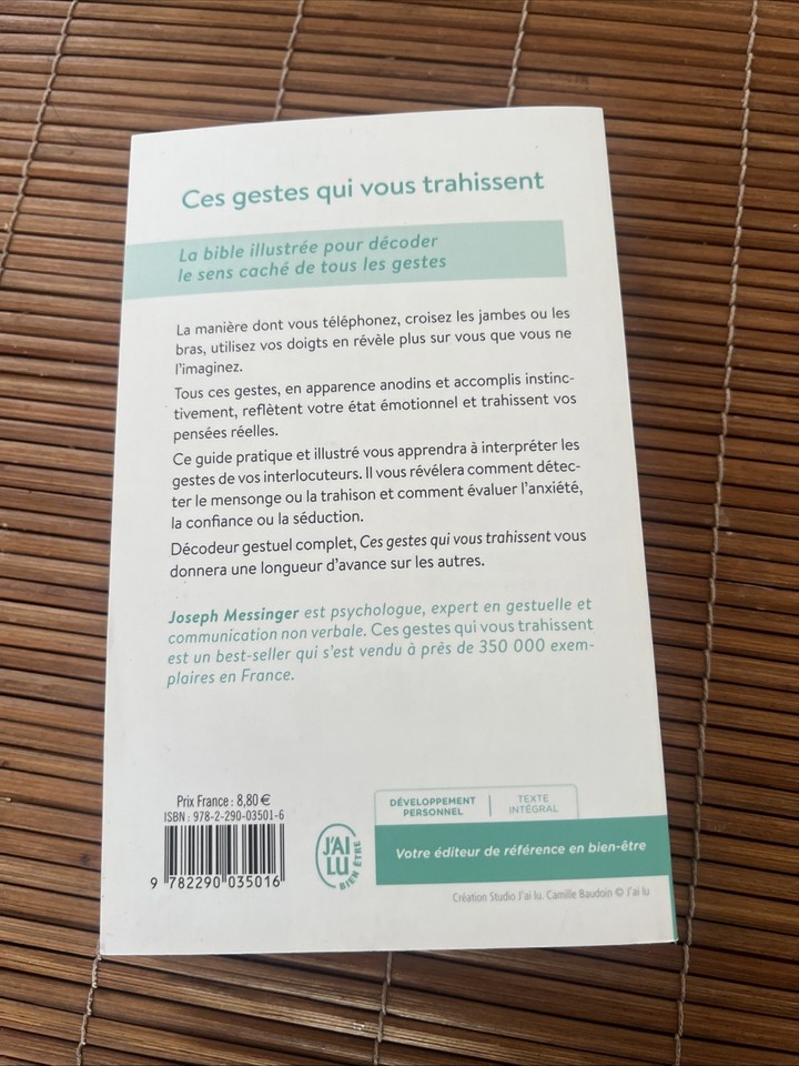 Ces Gestes Qui Vous Trahissent - Joseph Messinger 9782290035016 | eBay