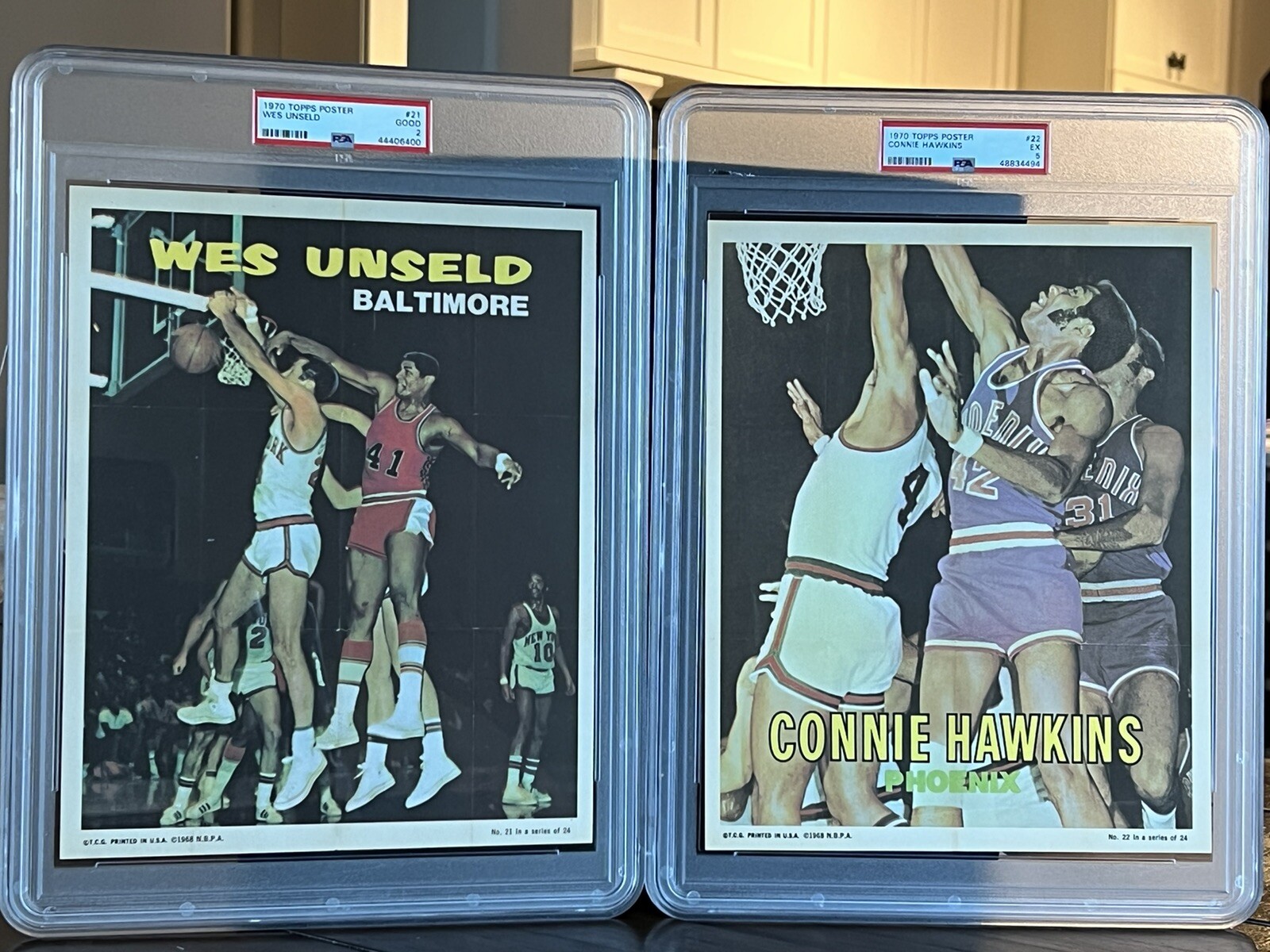 1970 Topps Basketball Poster Complete Set PSA Set Registry Ultra Rare ...
