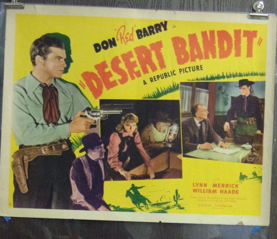Desert Bandit Original 1941 Single Sided Movie Poster 22x28 Don Red ...